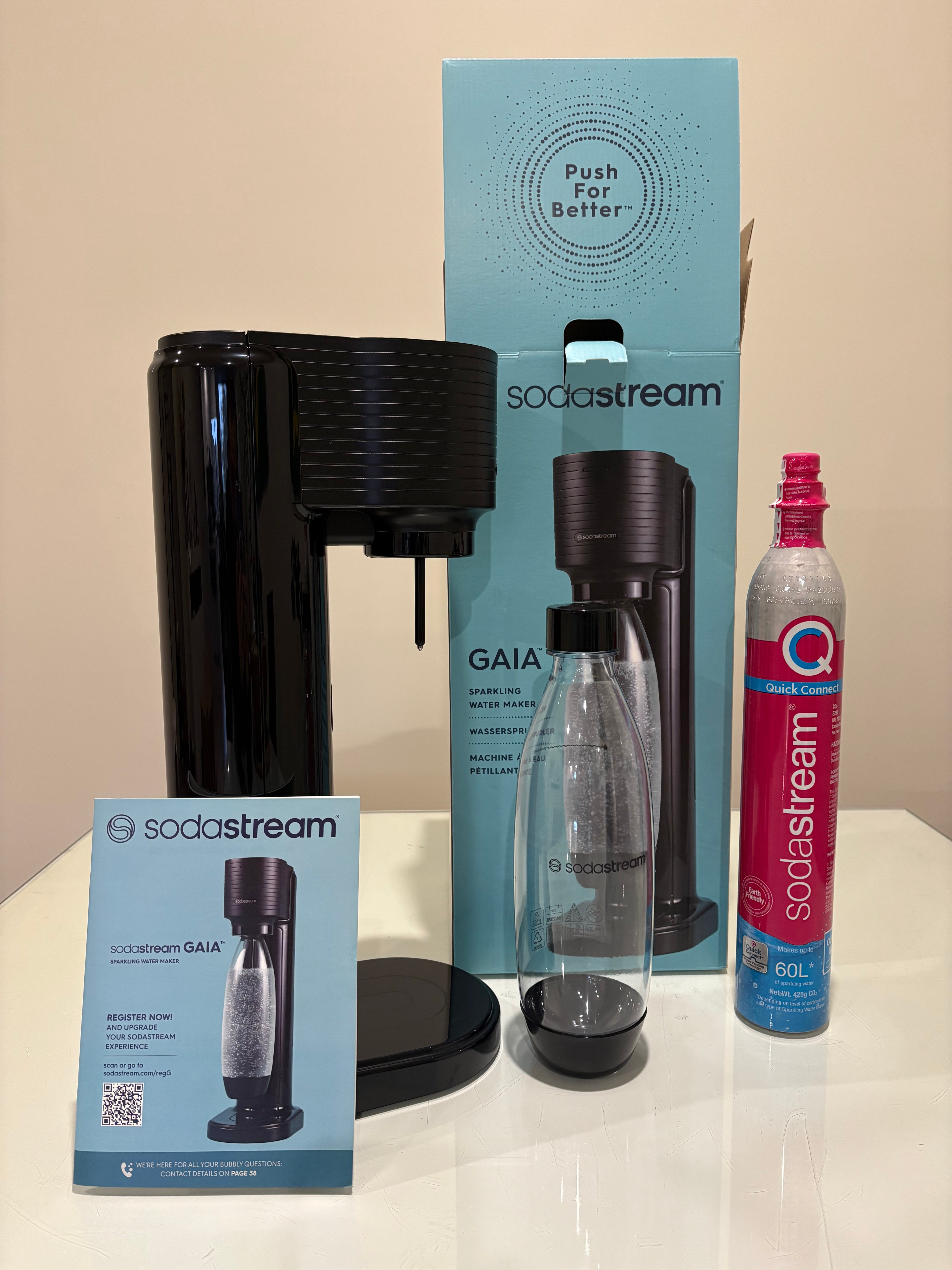 SodaStream Gaia - Starter Pack Black – Kiwi Sales